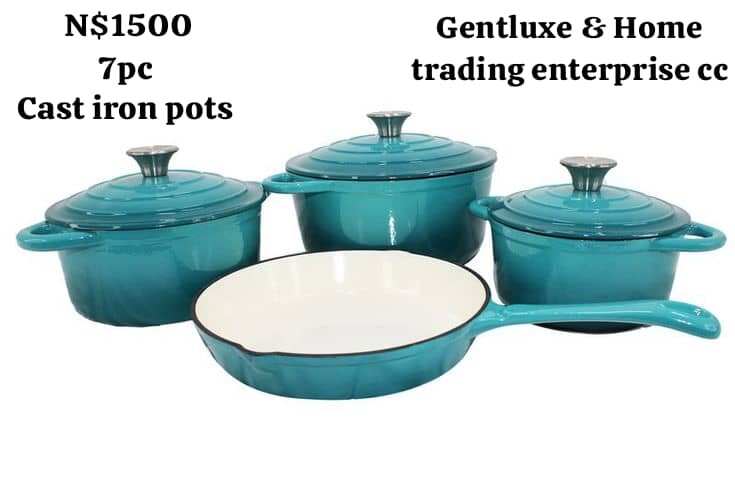 7pc cast iron pots for sale in Windhoek - Boilers - Kalahari Deals Namibia