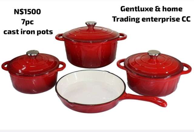 7pc cast iron pots for sale in Windhoek - Boilers - Kalahari Deals Namibia