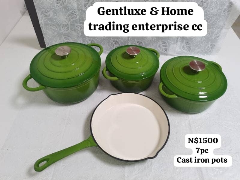 7pc cast iron pots for sale in Windhoek - Boilers - Kalahari Deals Namibia