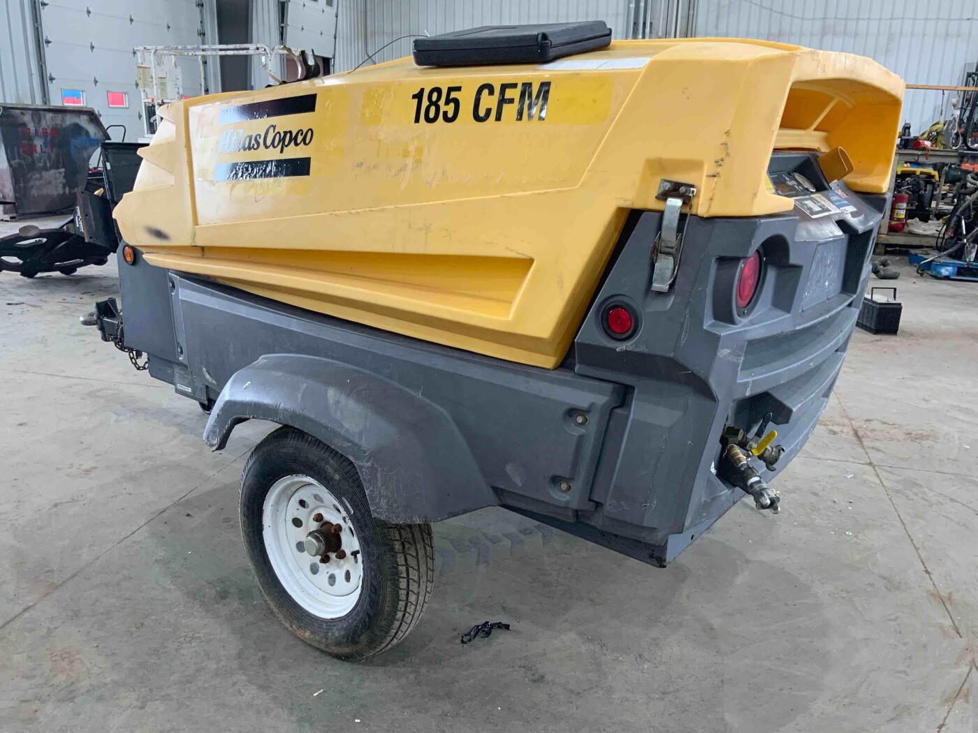 2016 Atlas Copco XAS 185 KD7 PE T4F 185 CFM Portable Air Compressor for ...