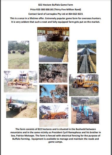 Game Farm for sale for sale in Windhoek - Agricultural Plots & Farms ...