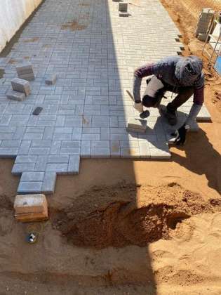 Installing interlocks in Windhoek - Construction Works - Kalahari Deals ...
