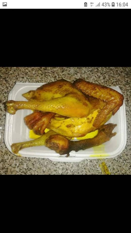 Oshiwambo marathon cooked chiken that comes with all its eatable parts ...