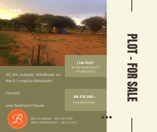Plot for sale for sale in Windhoek - Agricultural Plots & Farms ...