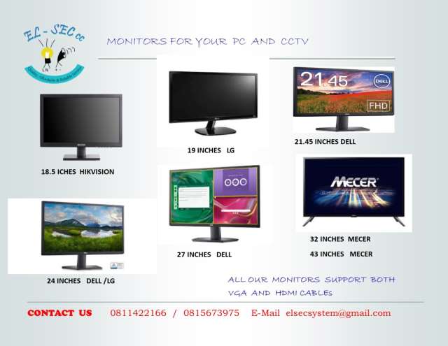 Monitors For Sale for sale in Windhoek - Monitors - Kalahari Deals Namibia