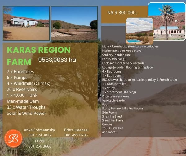 Farm for Sale ..Karas Region for sale in Keetmanshoop - Agricultural ...