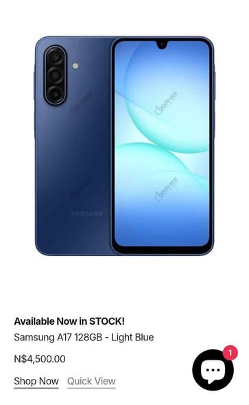 Samsung Galaxy A17 128GB for sale in Windhoek - Cellphones - Kalahari ...